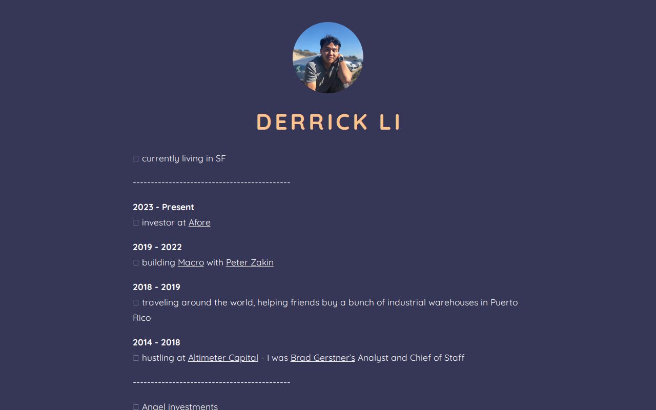 Derrick Li